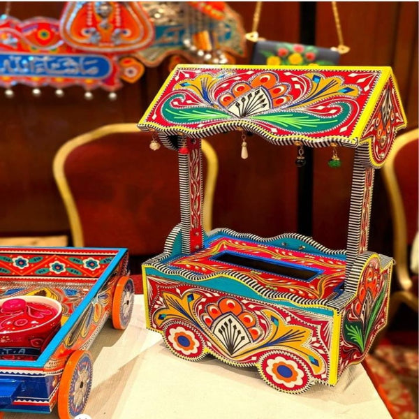 Maroon Tissue Box by Urban Truck Art– TCS SentimentsExpress